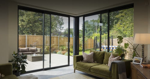 6 Panel White Sliding Doors | Slide & Fold